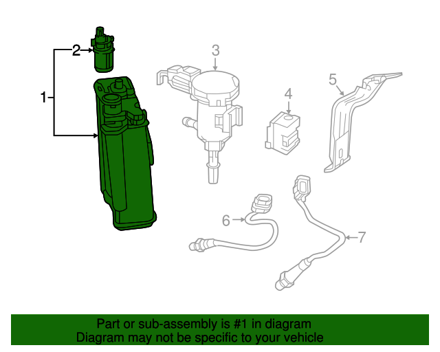 2014-2021 Mercedes-Benz Vapor Canister 2224709200 | AutoNationParts.com