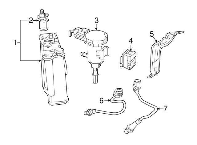 2014-2021 Mercedes-Benz Vapor Canister 2224709200 | AutoNationParts.com