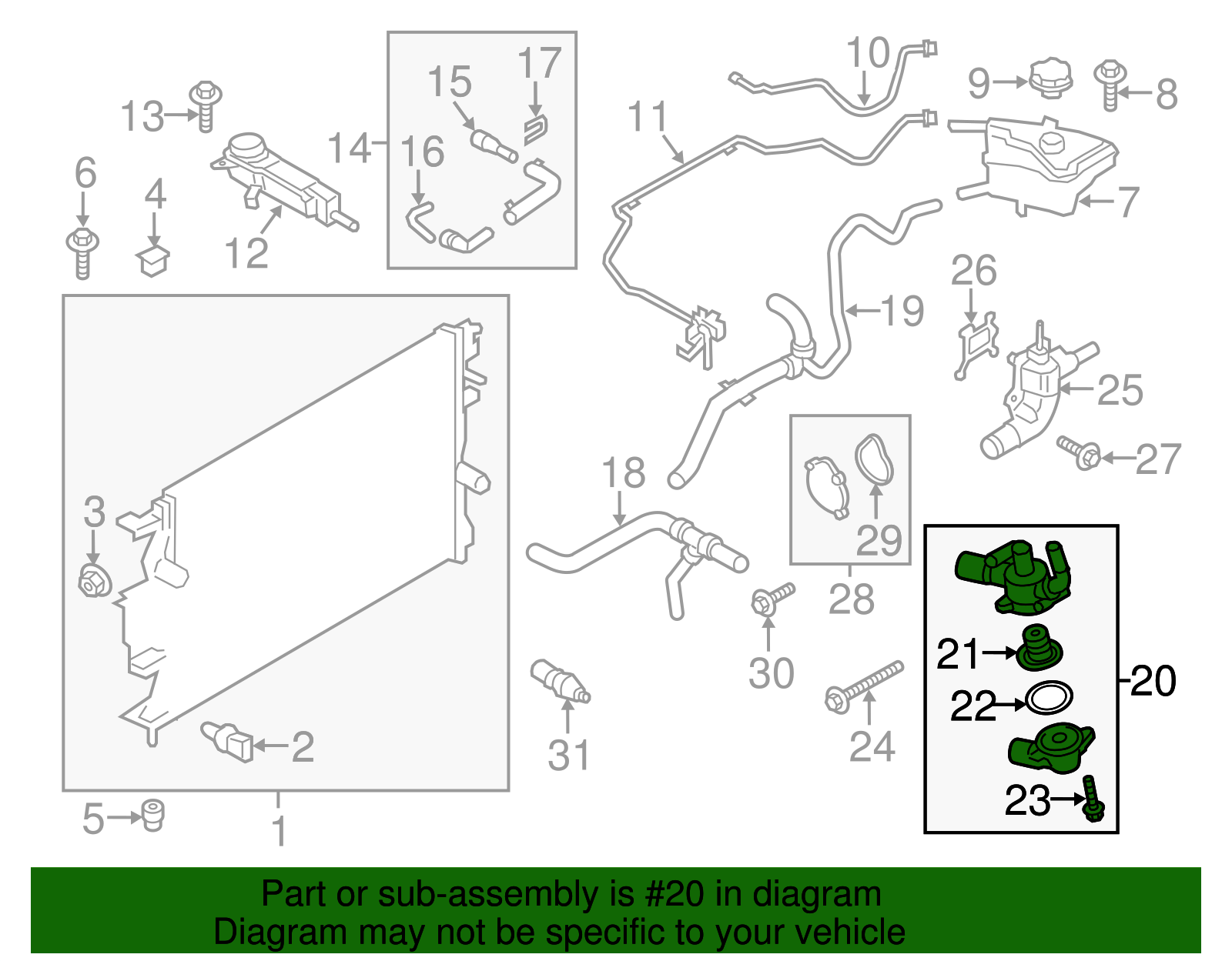 2013-2020 Ford Thermostat Housing DS7Z-8A586-D | OEM Parts Online