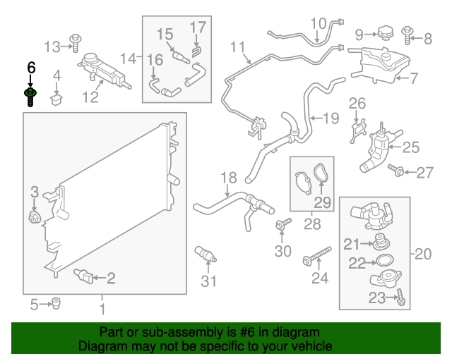 2013-2016 Ford Lock Shaft DG9Z8A193A | TascaParts.com
