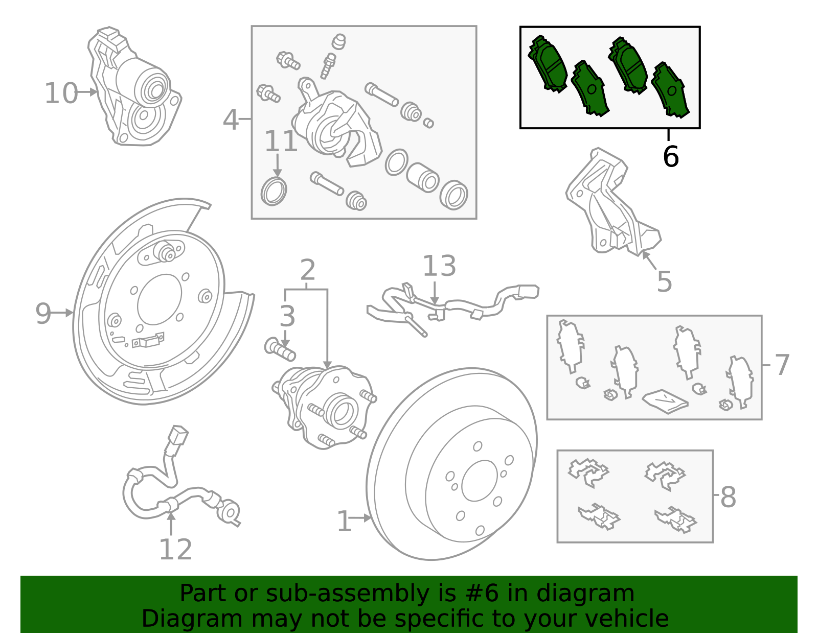 Toyota OEM Disc Brake Pad Set 04466-02430 | Toyota OEM Parts Giant