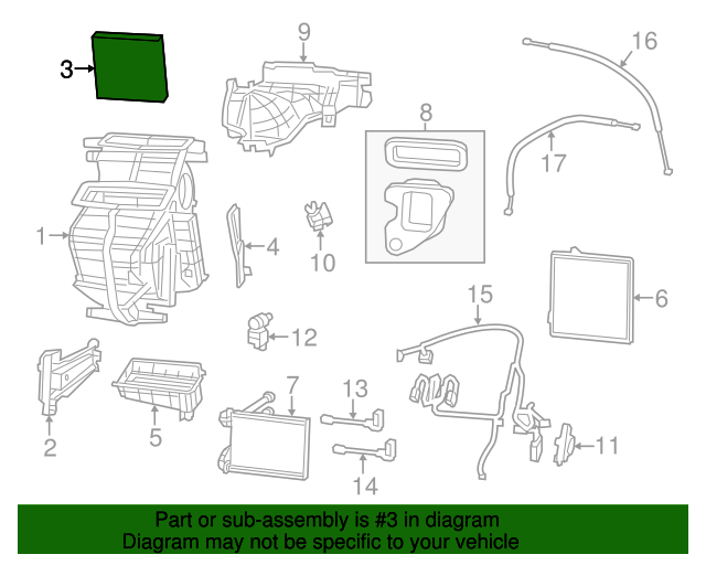 2012-2019 Fiat 500 Cabin Air Filter 68096453AB | TascaParts.com