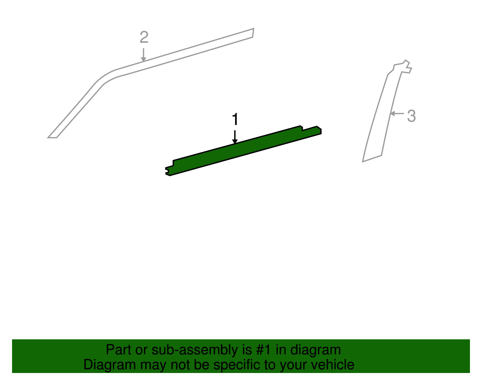Genuine Toyota Door Belt Molding (Left, Front) part# 75720-12820 for ...