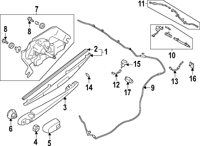 2024 Subaru Washer Nozzle 86636FN000 | Subaru Parts Store