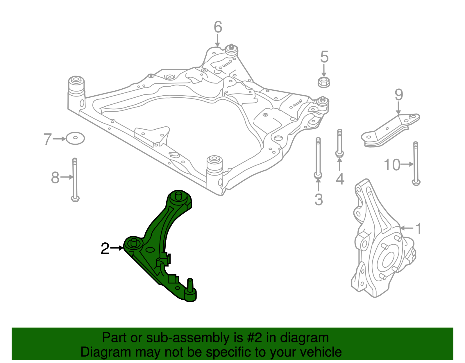 54500-3JA0D - Lower Control Arm 2013-2020 Nissan Pathfinder | Nissan Parts & Accessories Online