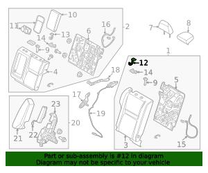 88523-6RA0B - 2021-2025 Nissan Rogue - Slide Lever | World OEM Parts Nissan