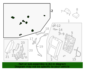 2021-2022 Nissan Rogue Seat Back Assembly 88650-6RA0A | Ziegler Nissan ...