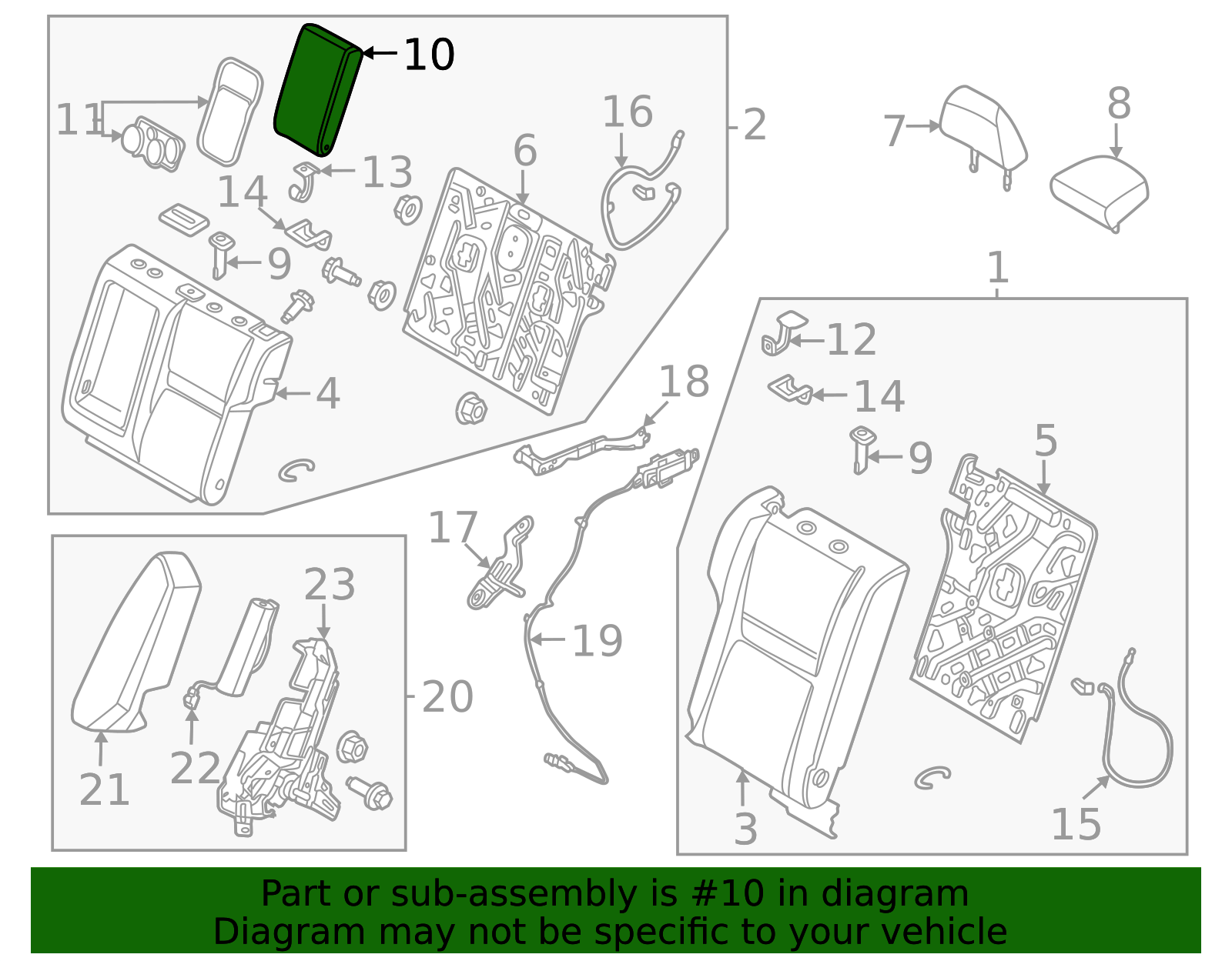 2021-2025 Nissan Rogue Armrest 88700-6RA0A | My Nissan Part