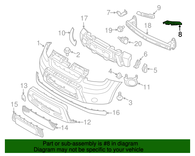 86552-2K000 - Upper Bracket 2010-2011 Kia Soul | Kia.Parts Store