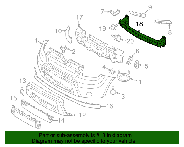 86530-2K300 - Impact Bar 2010-2011 Kia Soul | Kia.Parts Store