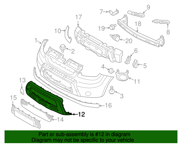 2010-2011 Kia Soul Center Cover 86511-2K100 | OEM Parts Online