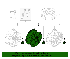 2018-2020 Volvo Wheel, Alloy 31423931 | TascaParts.com