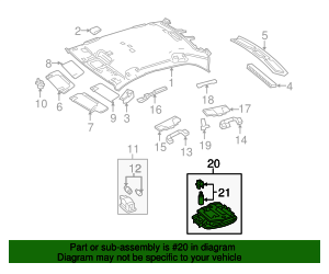 212-900-10-23-9051 - Reading Light 2010-2015 Mercedes-Benz ...