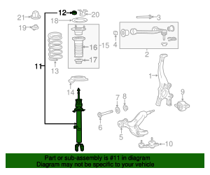 2015-2018 Lexus Shock Absorber 48510-80A05 | OEM Parts Online