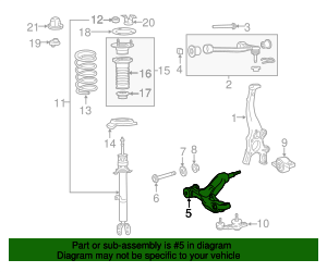 48620-24040 - Suspension Control Arm 2019-2023 Lexus | AutoNationParts.com