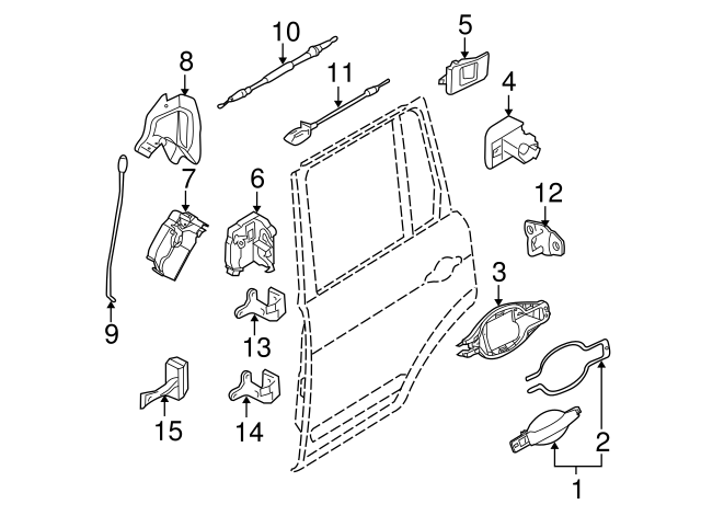 2003-2012 Land Rover Door Latch Assembly LR013380 | JaguarParts.com