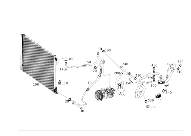 213-830-96-04 - Refrigerant Line 2019-2023 Mercedes-Benz | Mercedes ...
