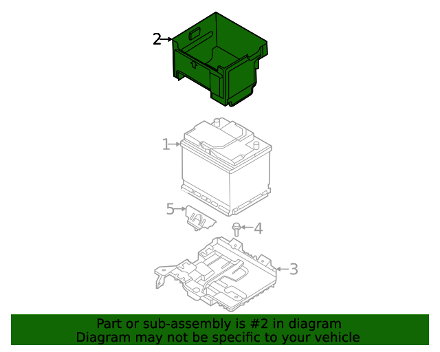 37112-F2450 - Battery Box 2020-2024 Hyundai Venue | AutoNation Parts