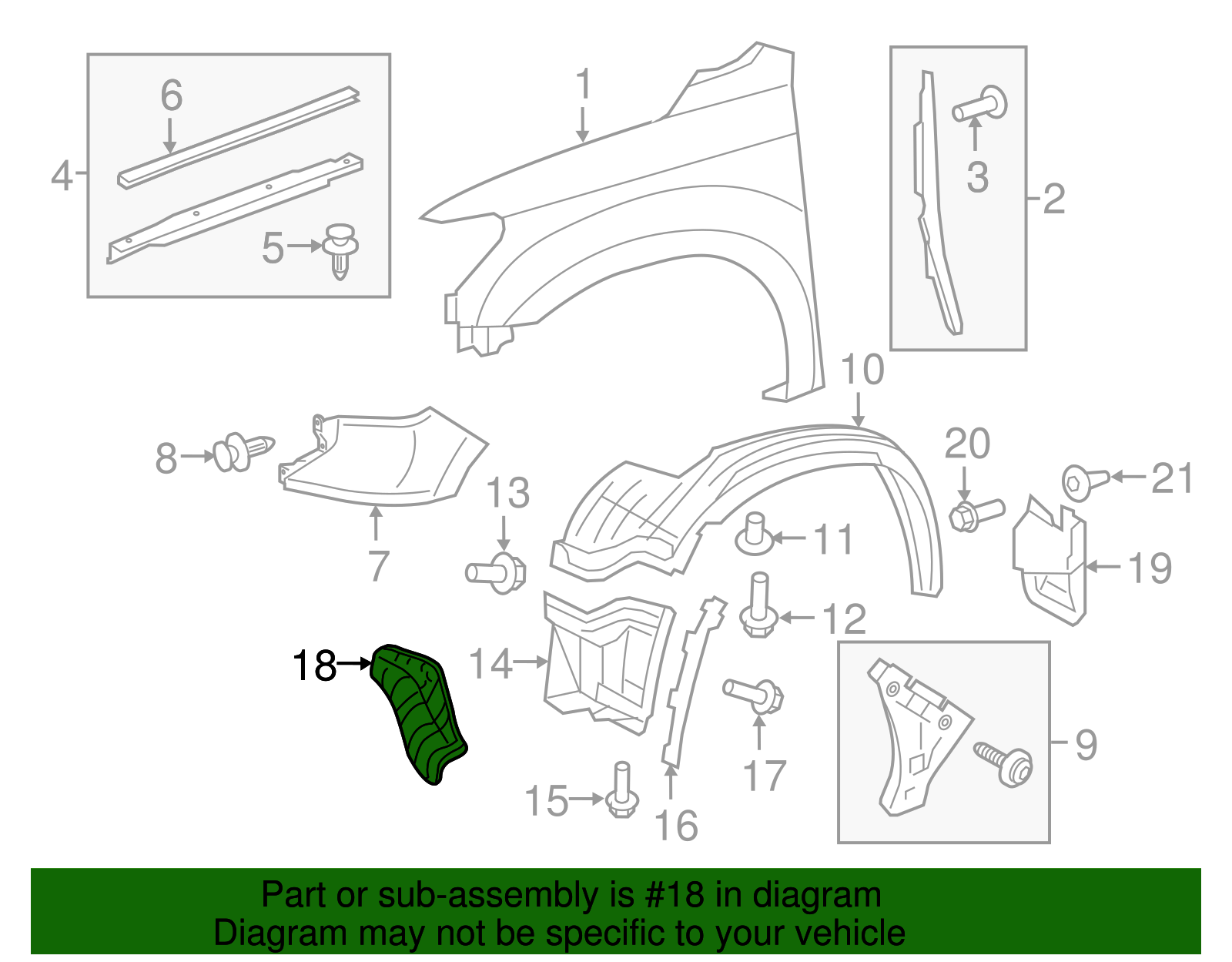 Genuine Toyota Front Shield part# 53895-0C030 for 2014-2021 Toyota ...