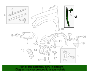 2007-2020 Toyota Rear Seal 53827-0C010 | Toyota Parts Center