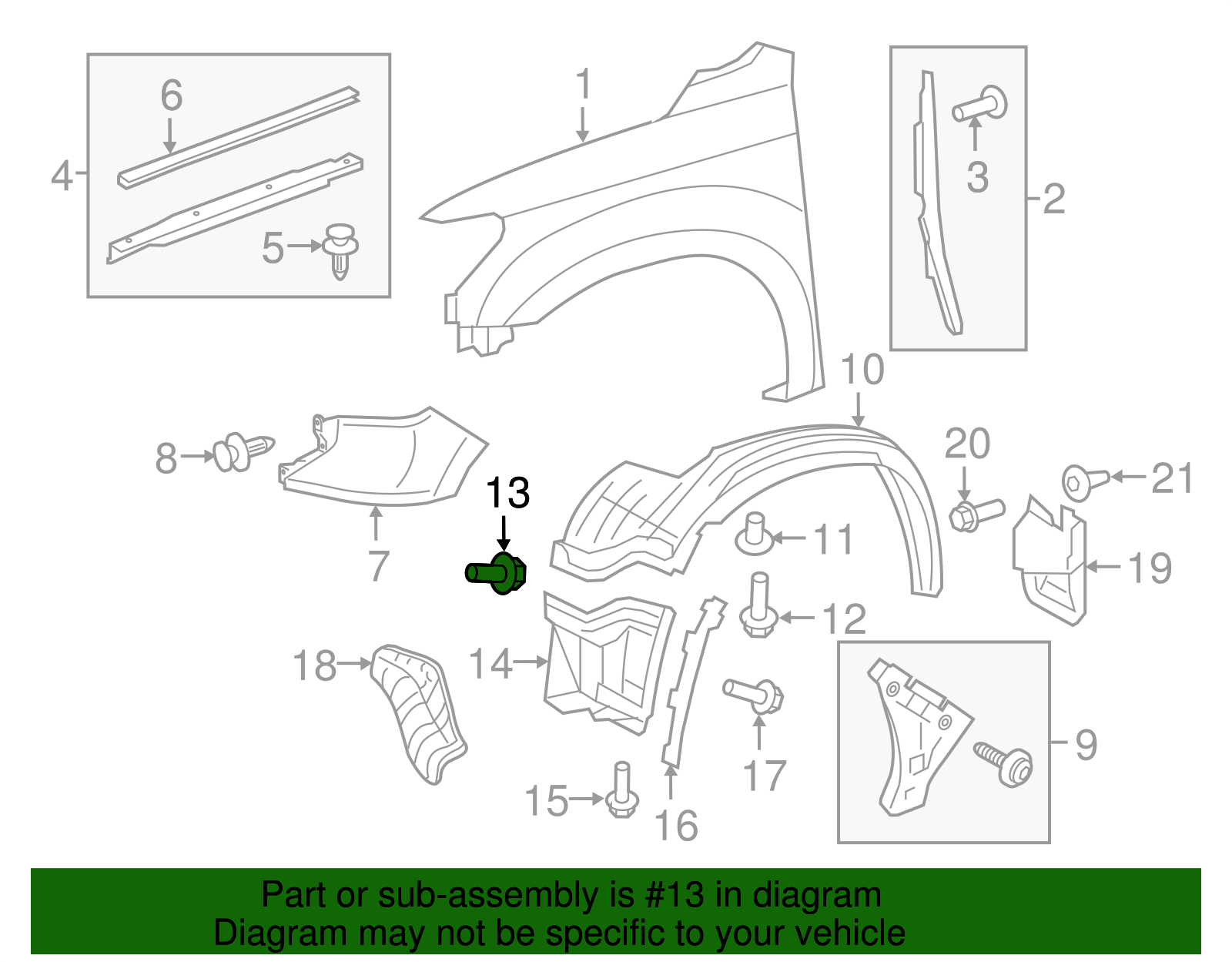 90467-07215 - Fender Liner Clip 2010-2025 Toyota | Longo Toyota Parts