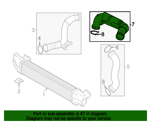 2014-2024 Mini Filtered air pipe with resonator 13-71-7-619-268 ...