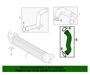 11-61-8-511-338 - Turbocharger Outlet Tube 2014-2023 Mini ...