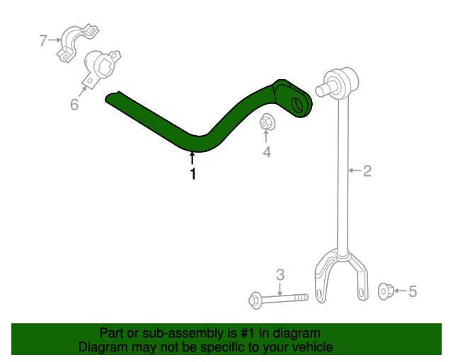 2018-2020 Lexus Stabilizer Bar 48812-50250 | OEM Parts Online