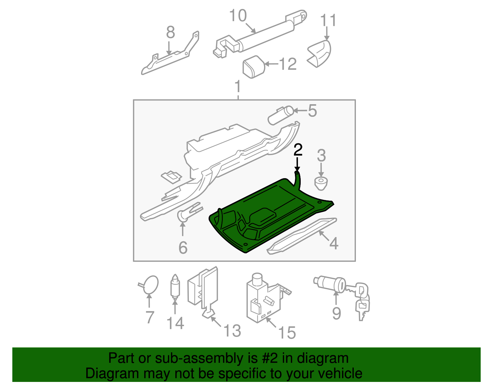 2003-2010 Volkswagen Beetle Glove Box Door 1C1-880-882-E-3SG | Retail ...