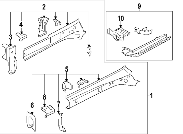 51629FN02A9P - Front Bracket 2024 Subaru Crosstrek | Bam Wholesale Parts