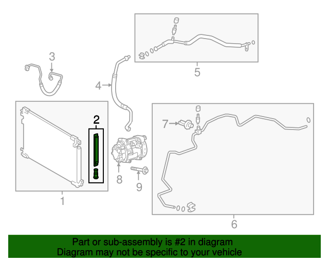 88474-12020 - Drier Dessicant Bag - 2016-2022 Toyota | OEM Genuine ...