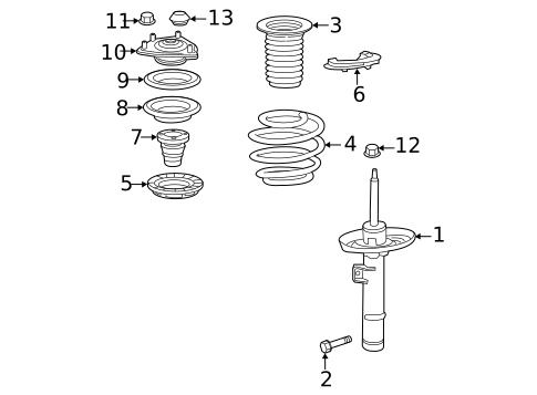 Struts & Components for 2022 Honda Civic | Honda Parts Online