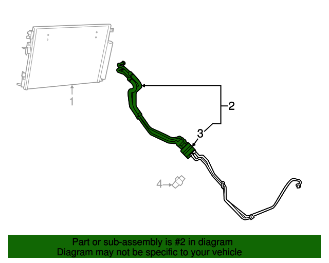 2009-2021 Mopar Hose & Tube Assembly 68195935AE | TascaParts.com