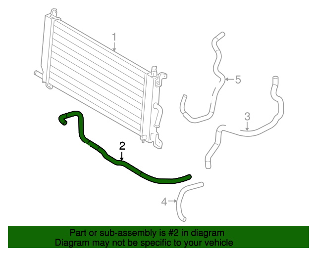 2008-2010 Toyota Highlander Hose 87245-48671 | Toyota Parts Center