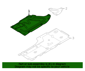 51757164156 - 2006-2009 BMW Under-Body Shield (51-75-7-164-156) | BMW ...