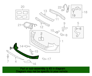 30796171 - Spoiler - 2010-2013 Volvo XC60 | Volvo OEM Parts Direct
