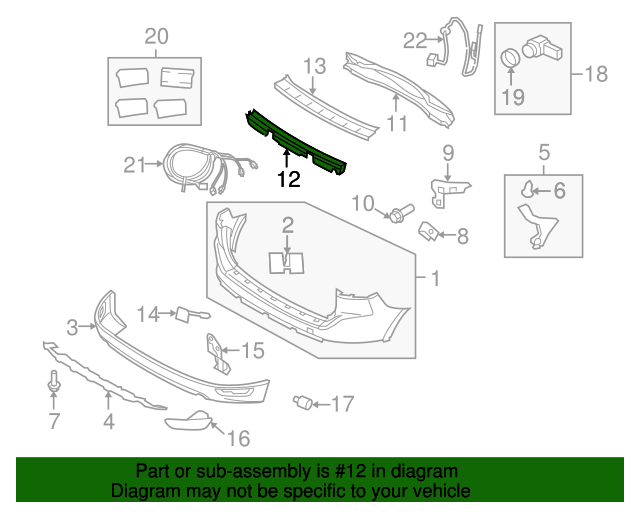 2010-2017 Volvo XC60 Reinforcement 30763441 | OEM Parts Online