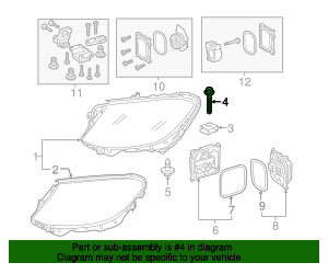 2015-2024 Mercedes-Benz Headlight Mounting Bolt 006-990-01-00 | MB OEM ...