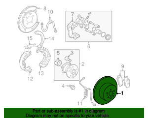 42431-06110 - Disc Brake Rotor 2007-2012 Lexus ES350 | AutoNationParts.com