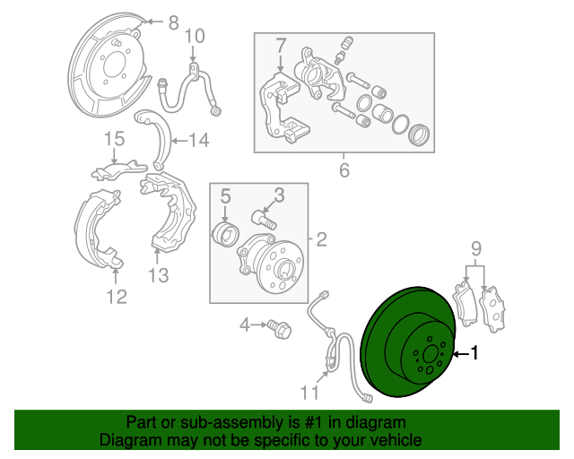 42431-06110 - Disc Brake Rotor 2007-2012 Lexus ES350 | AutoNationParts.com