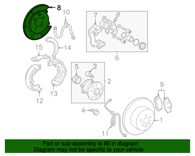 46503-06040 - Splash Shield For 2007-2012 Lexus ES350 | Lexus OE Parts