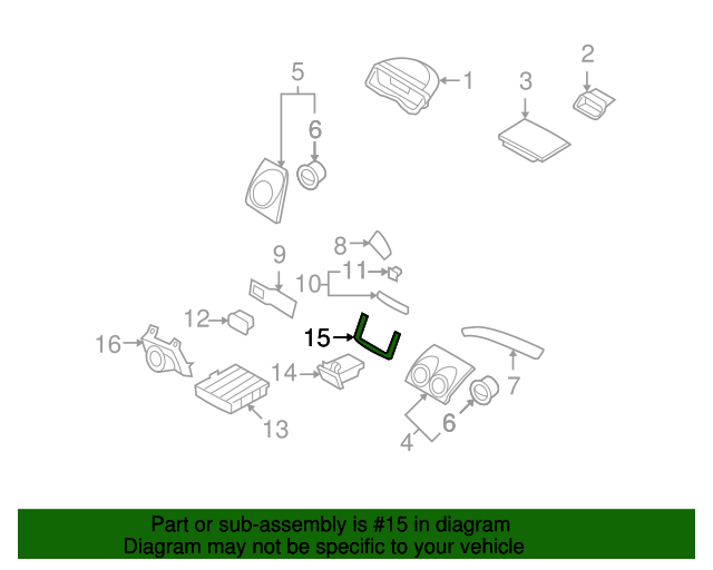 2007-2011 GM Instrument Panel Molding 96652346 | GMPartsDirect.com