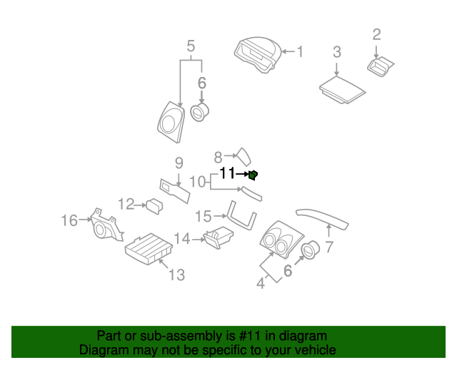 2007-2011 GM Multi-Purpose Clip 94530633 | GMPartsDirect.com