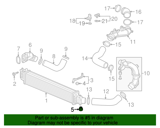 2019-2022 Honda Accord Inter-Cooler Lower Insulator 74172-TVC-A01 ...