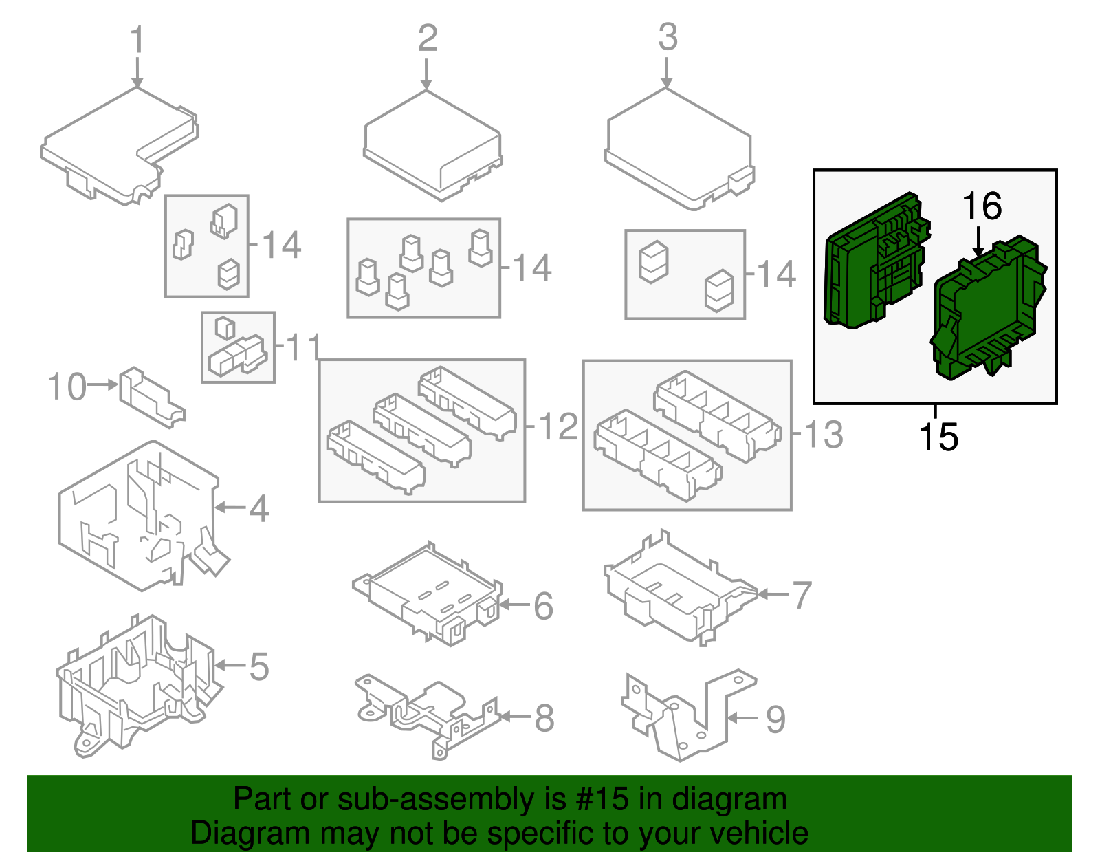 284B6-5ZM1C - Control Assembly 2017-2024 Nissan Armada | Nissan Parts ...