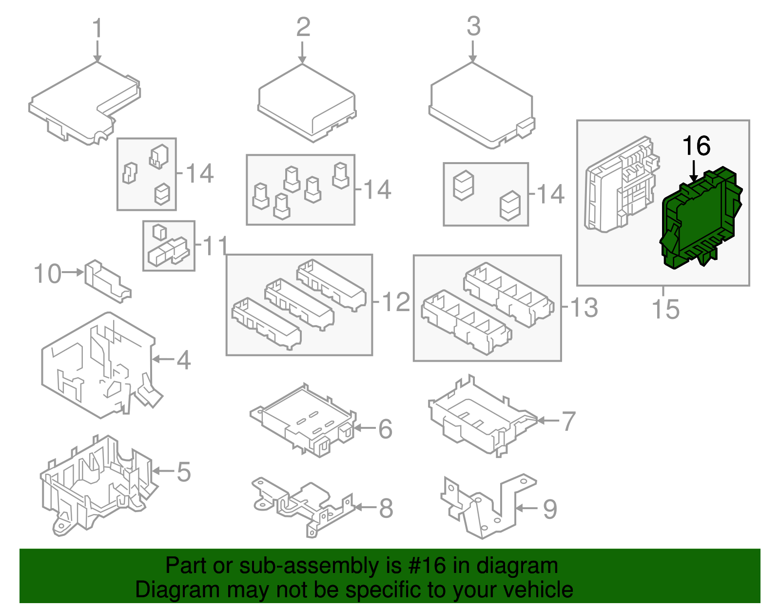 2017-2024 Nissan Armada Bracket 284B5-1LA0A | Melloy Nissan Parts