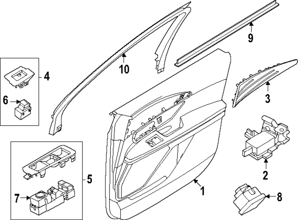 2024-2025 Lincoln Nautilus Combo Switch R2TZ-14028-A | OEM Parts Online