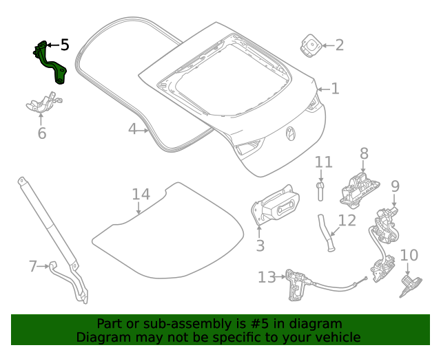 167-740-41-00 - Lift-Gate Hinge 2021-2023 Mercedes-Benz | Mercedes-Benz ...