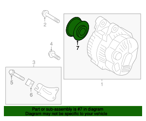 2014-2015 Hyundai Tucson Alternator Pulley 37320-2E010 ...