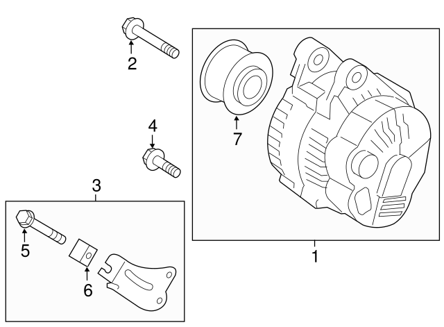 2014-2015 Hyundai Tucson Alternator Pulley 37320-2E010 ...